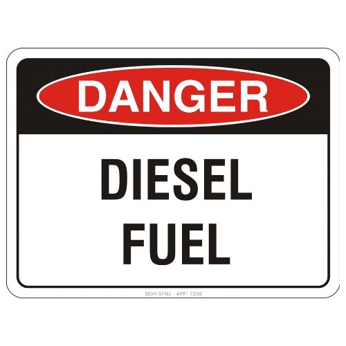 Danger – Diesel Fuel Sign – Sign Style