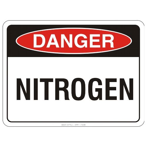 Danger – Nitrogen Sign – Sign Style