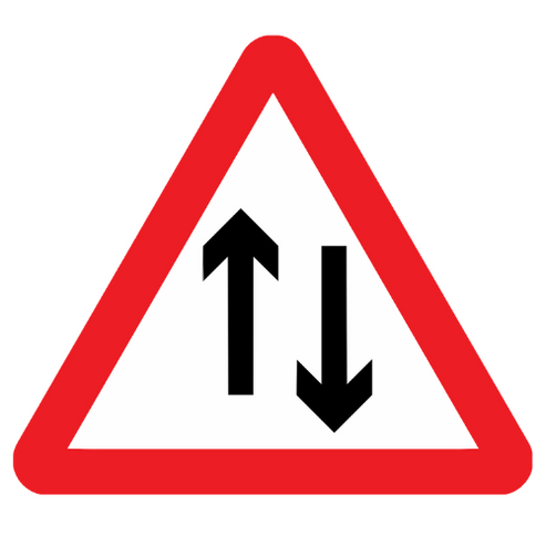 Road Sign – Two Way Sign Class 2 Reflective – Sign Style